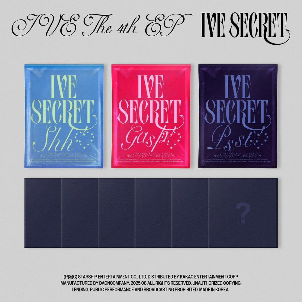 IVE - IVE SECRET (STANDARD & DIGIPACK SET) + Starship Square Photocard