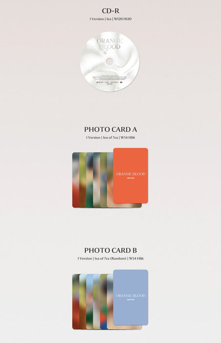 ENHYPEN - ORANGE BLOOD (5TH MINI ALBUM) ENGENE VER. + BDM Photocard — Nolae