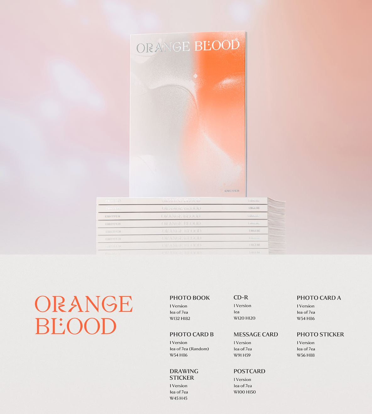 ENHYPEN - ORANGE BLOOD (5TH MINI ALBUM) ENGENE VER. — Nolae