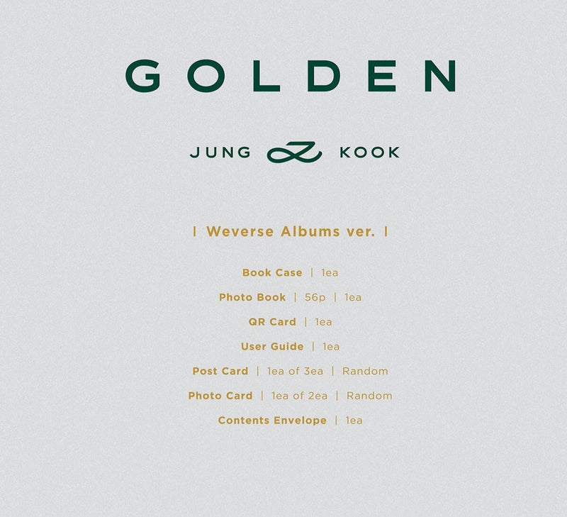 JUNGKOOK (BTS) - GOLDEN (WEVERSE ALBUMS VER.)