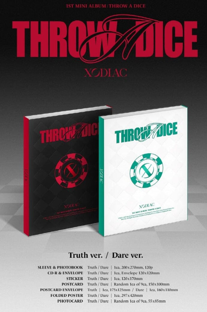 XODIAC - THROW A DICE (1ST MINI ALBUM) — Nolae